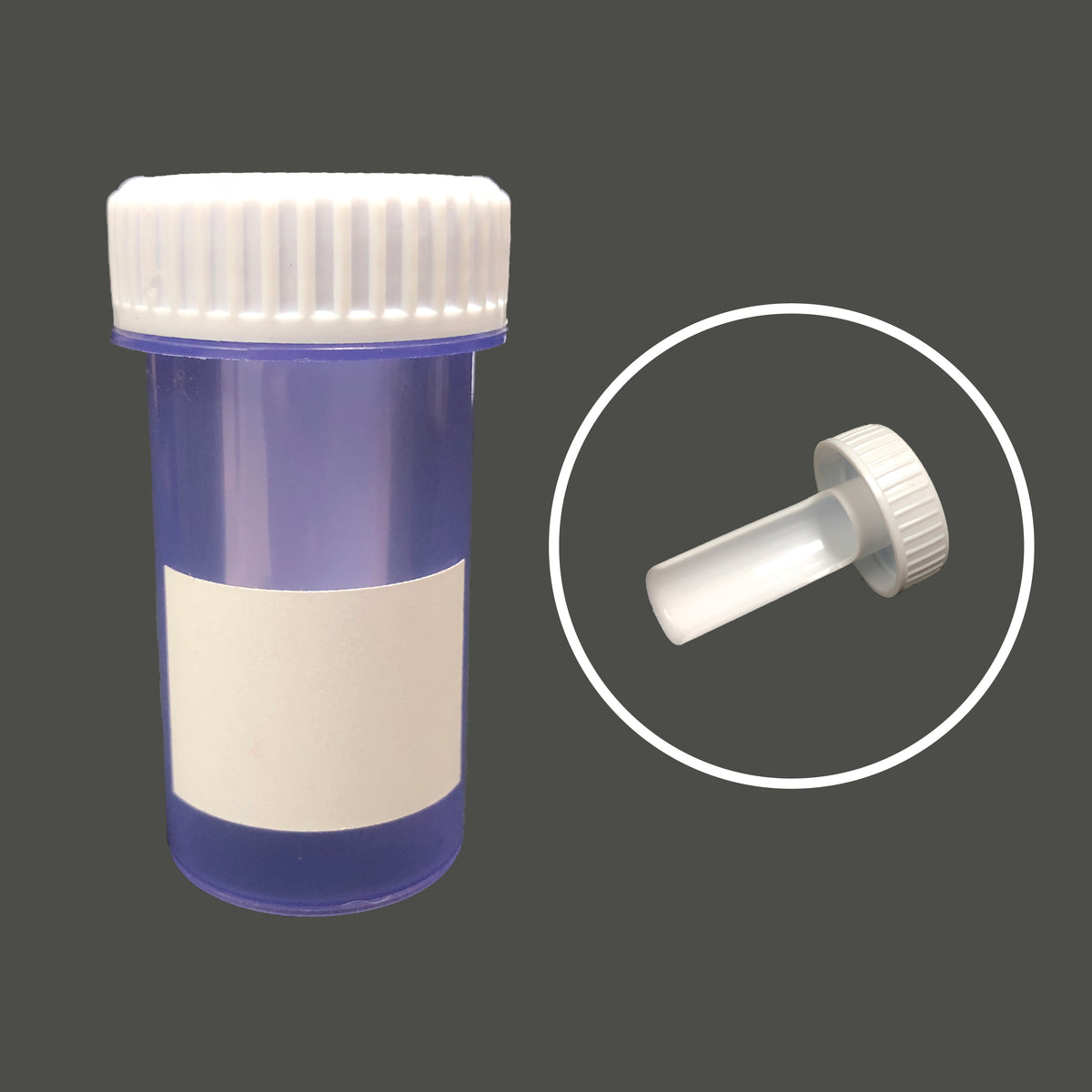 S25L, 25ml Stool specimen container, with spoon, with label, 50's/pk ...